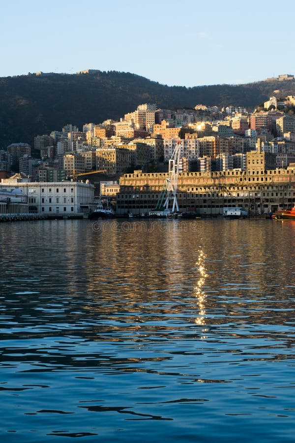Genova Harbor editorial stock image. Image of italy, water - 65508229