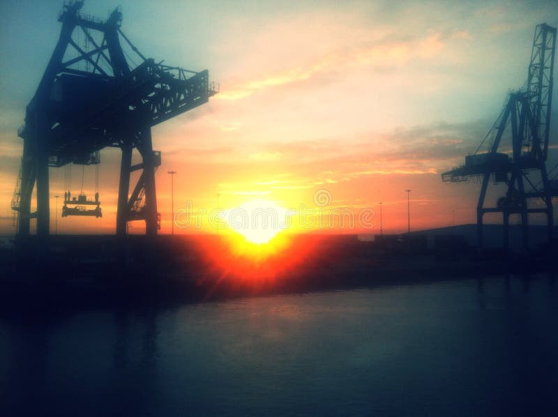 Harbor view stock photo. Image of hull, cargo, harbor - 49996528