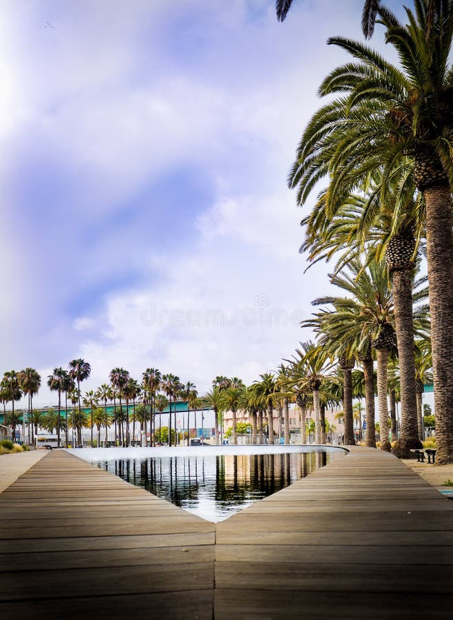Red Harbor Water and Sky at Sunset Stock Photo - Image of rest, cast ...