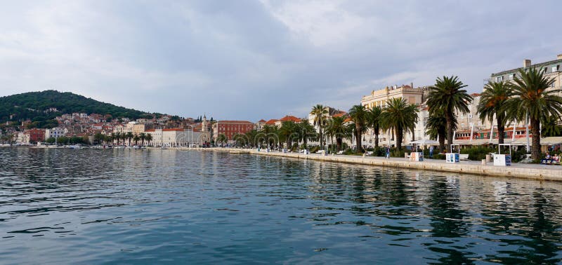 Harbor and Waterfront in Downtown Split Editorial Image - Image of ...