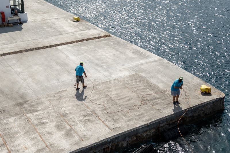 Harbor workers stock image. Image of workers, foreman - 19546015