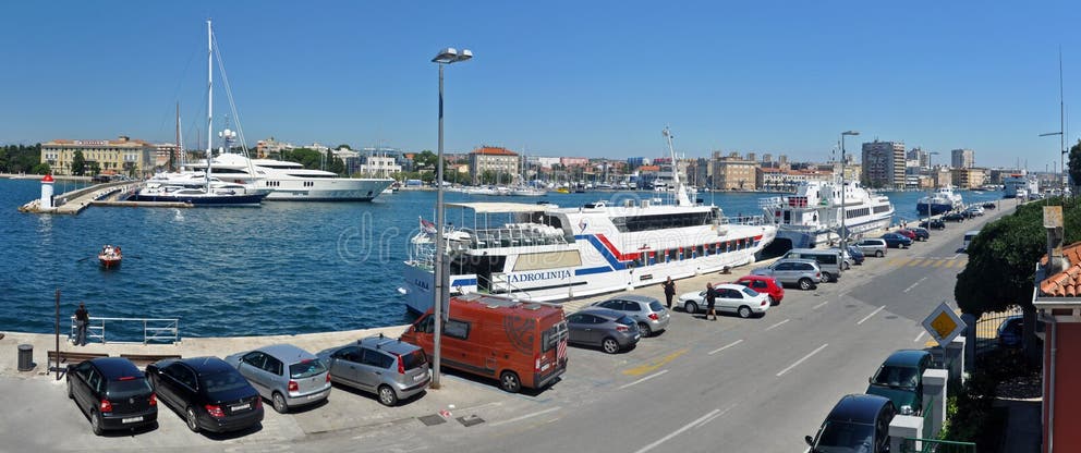 Harbor in Zadar editorial stock image. Image of boats - 17783449