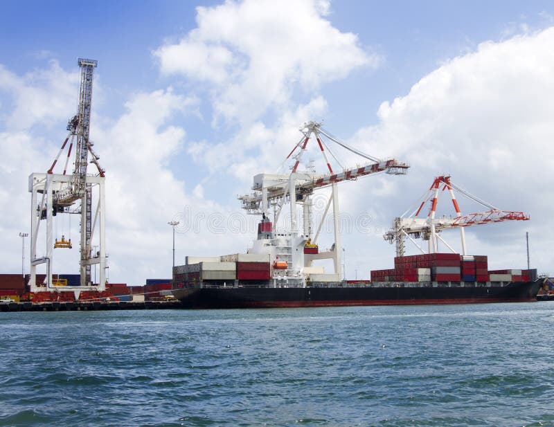 Harbour stock photo. Image of containers, cranes, harbour - 23333700