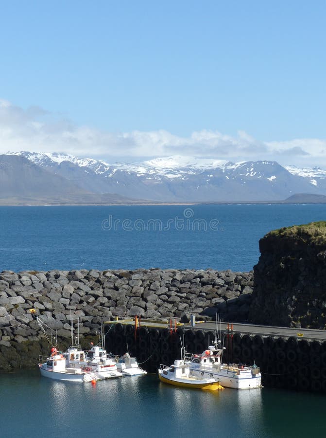 Harbour at Arnarstapi, Iceland Stock Photo - Image of sights ...