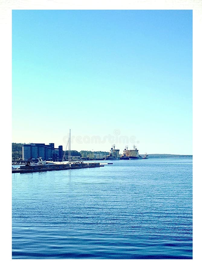 Harbour stock image. Image of water, blue, harbour, boat - 96080463