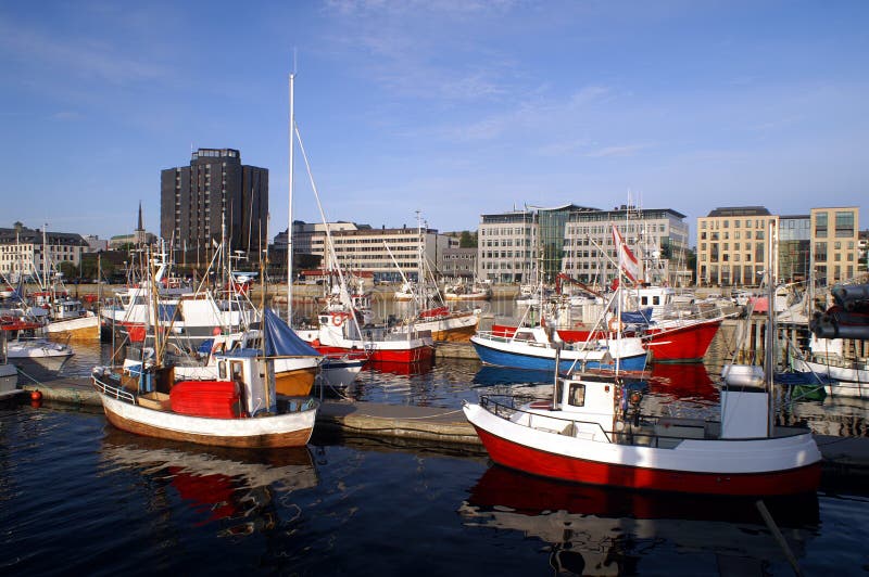 Harbour of Bodo, Norway stock photo. Image of city, colors - 17532728