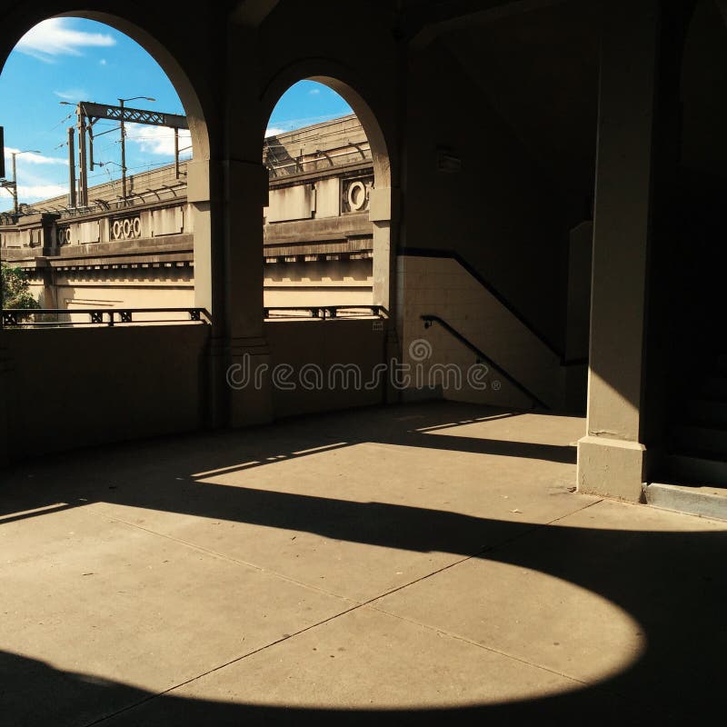 Harbour Bridge from Arched Windows Stock Photo - Image of windows ...