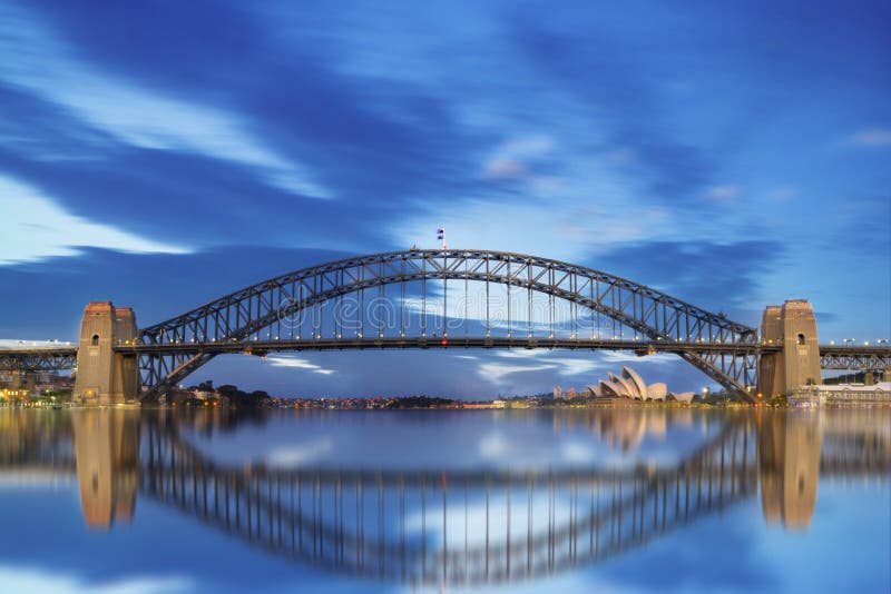 Harbour Bridge reflections stock photo. Image of bridge - 217788364
