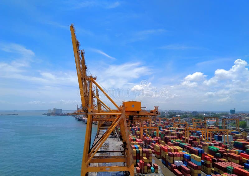 Colombo Harbour - Sri Lanka Editorial Stock Photo - Image of port ...