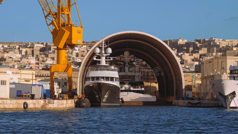 Harbour and Docks of Valletta - MALTA, MALTA - MARCH 5, 2020 Editorial ...