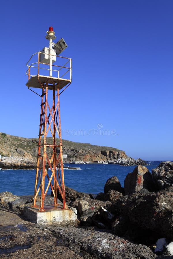 Harbour light stock image. Image of vertical, harbour - 9671271