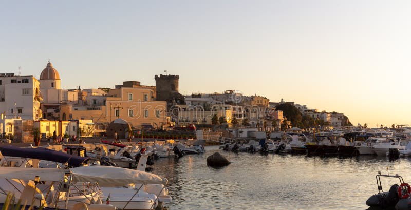 Harbour modern boat editorial stock photo. Image of forio - 257445868