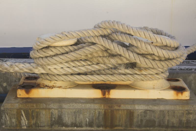 Harbour Rope Capstan Marine Ship Perth Australia Nice Stock Image ...
