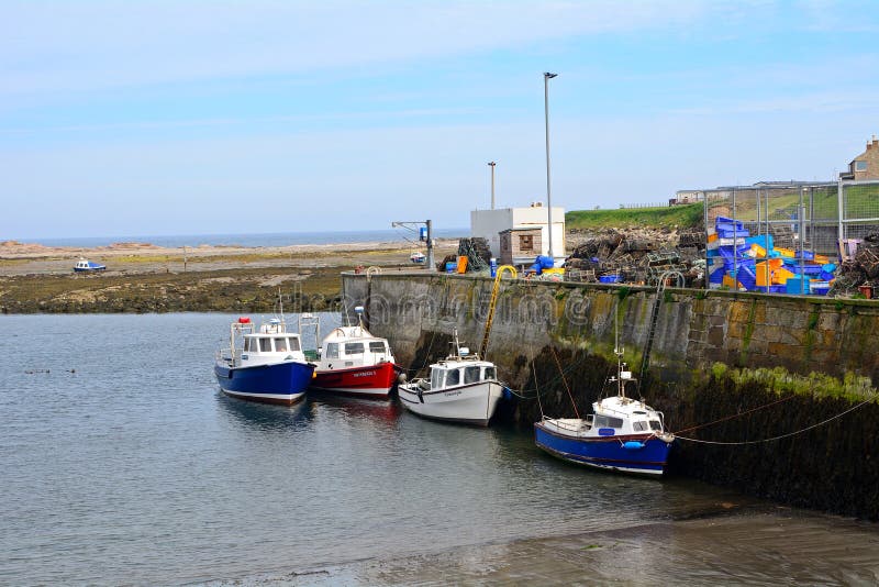 Harbour, Seahouses, England Editorial Stock Image - Image of boats ...