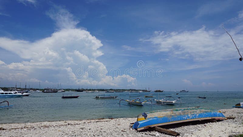 Harbour in Serangan Beach Bali Editorial Stock Image - Image of harbour ...