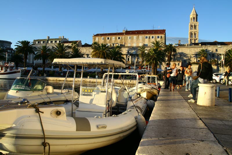 Harbour in Split Croatia editorial image. Image of beautiful - 33853470