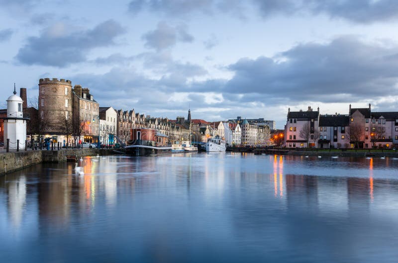 Leith Harbour - Edinburgh, Scotland Stock Image - Image of sunny ...