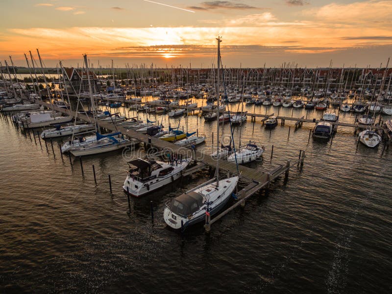 Harbour at sunset editorial photo. Image of travel, water - 79518316