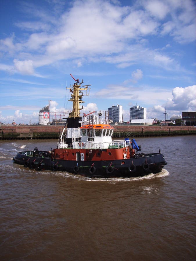 Harbour tug stock photo. Image of harbor, port, canal - 3441758