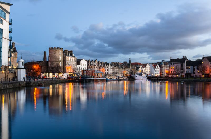 Leith Harbour - Edinburgh, Scotland Stock Image - Image of sunny ...