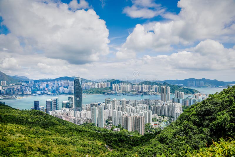 Harbour view of Hong Kong editorial stock image. Image of house - 78176354