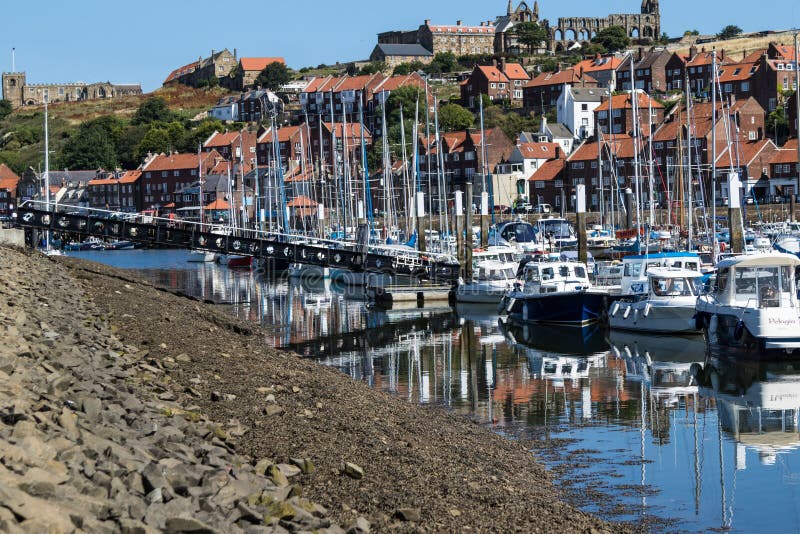 Harbour view of Whitby editorial stock photo. Image of town - 77366318