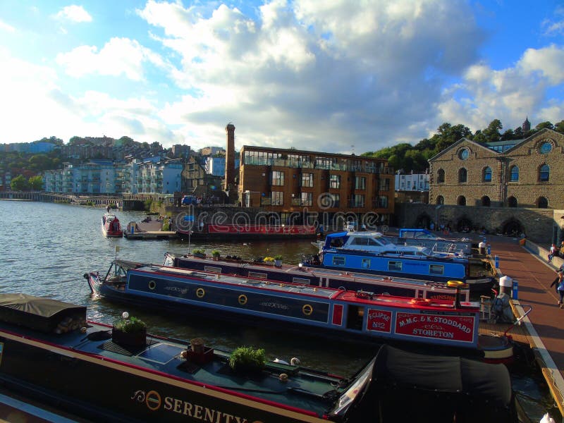 Harbourside Scene, Bristol, England Editorial Stock Photo - Image of ...
