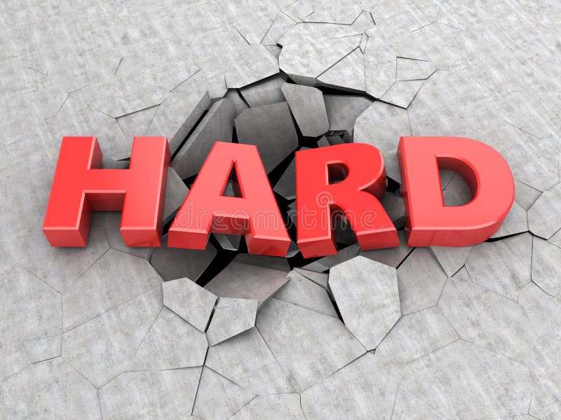 Hard stock illustration. Illustration of concepts, render - 52379299