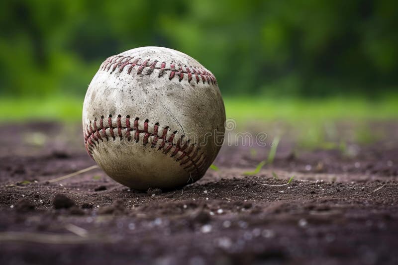Hard Baseball Ball. Generate Ai Stock Image - Image of player, white ...