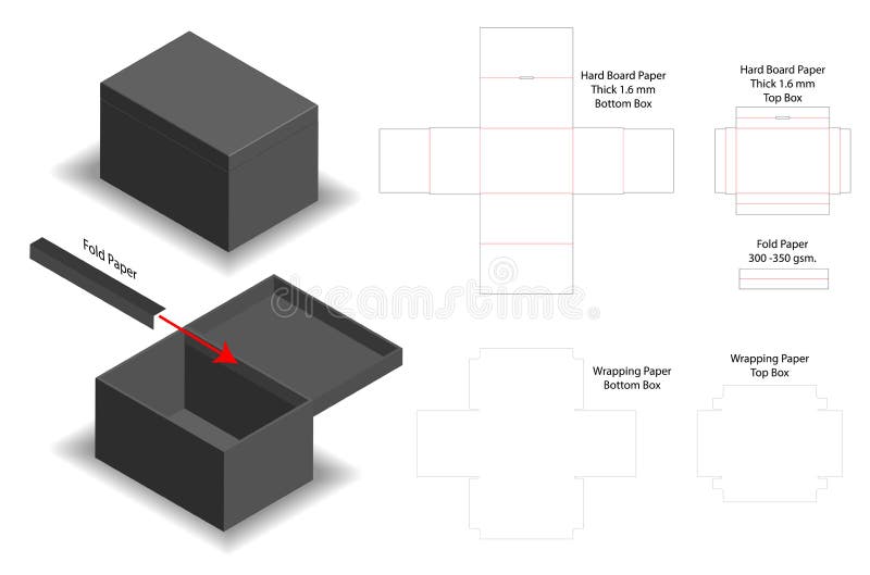 Die Cut Hard Box Template Stock Illustrations – 523 Die Cut Hard Box ...
