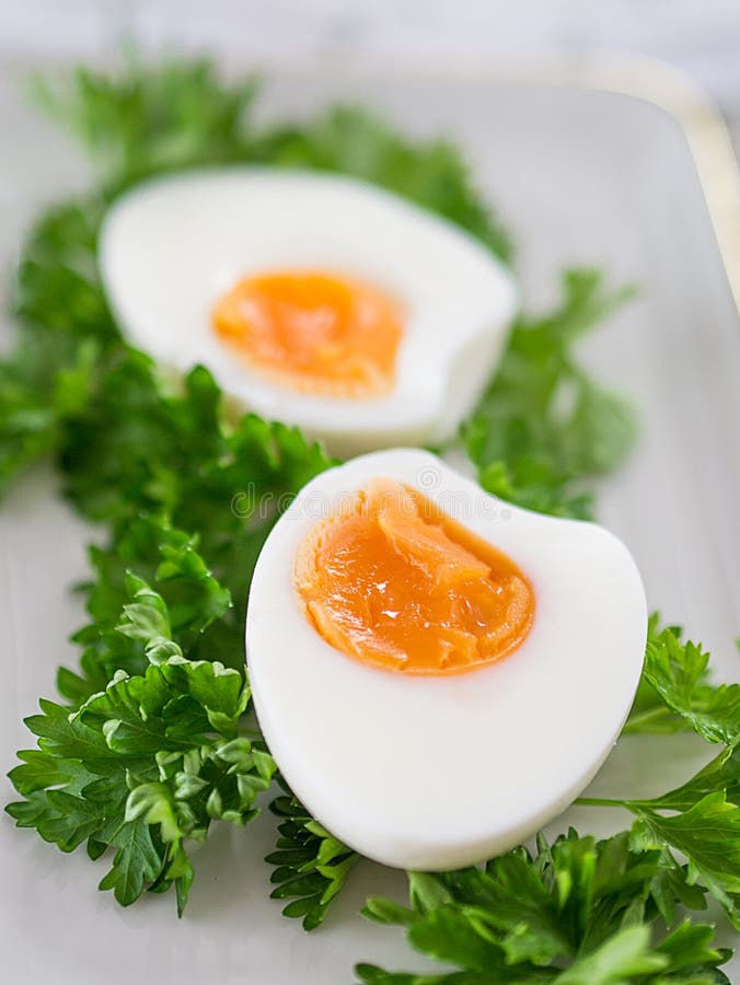 Hard-boiled Eggs with Parsley Stock Image - Image of boiled, farm: 42059581