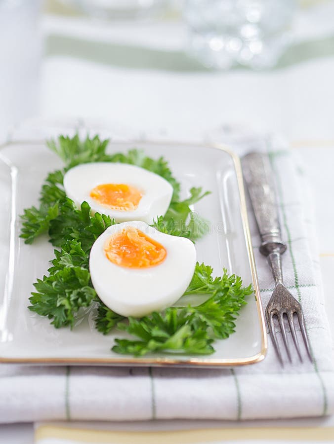 Hard-boiled Eggs with Parsley Stock Photo - Image of green, oath: 42059798