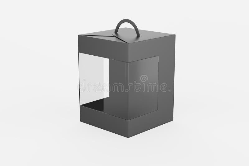 Hard Box with Front Transparent Window Stock Illustration ...