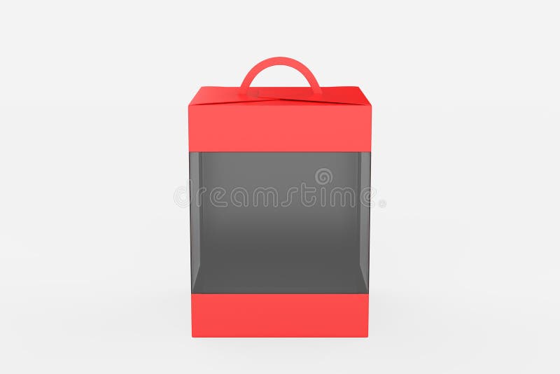 Hard Box with Front Transparent Window Stock Illustration ...