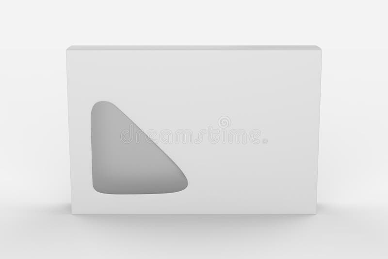 Hard Box with Front Transparent Window Stock Illustration ...