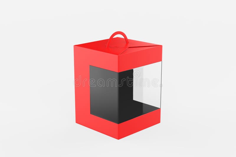 Hard Box with Front Transparent Window Stock Illustration ...