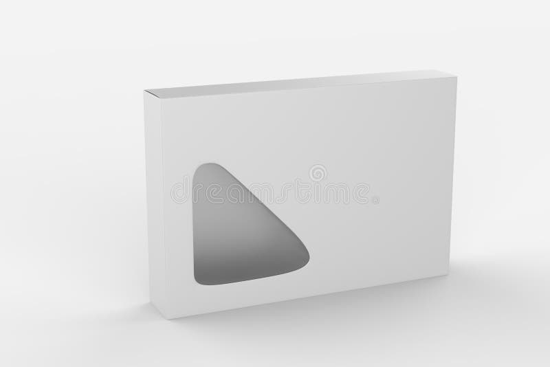 Hard Box with Front Transparent Window Stock Illustration ...