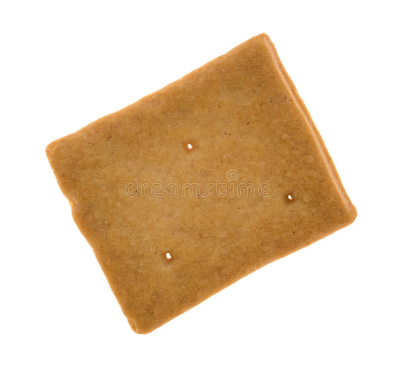 Single Hard Cracker Overhead View Stock Photo - Image of isolated ...