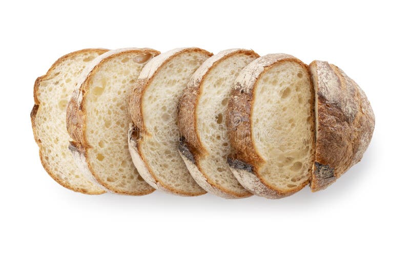 Hard Bread Placed on a White Background Stock Photo - Image of cereal ...