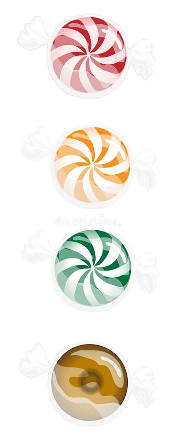 Hard Candy stock vector. Illustration of butterscotch - 5034128