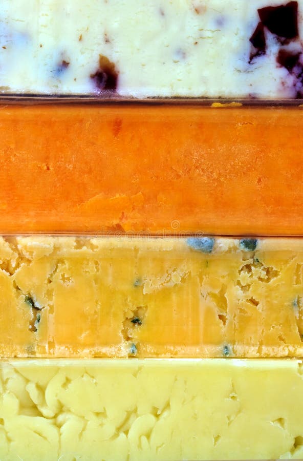 Hard Cheese Selection of Four Types. Stock Photo - Image of creamy ...