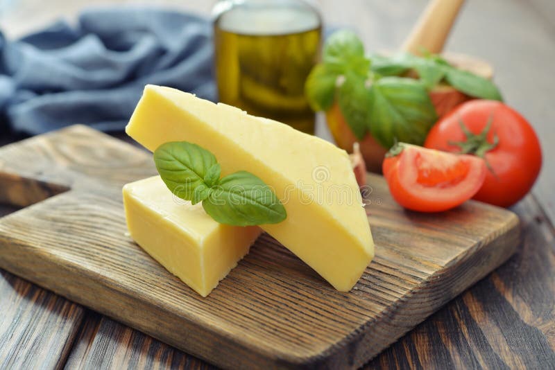 Hard Cheese Selection of Four Types. Stock Photo - Image of creamy ...