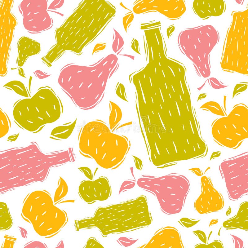Hard Cider Seamless Pattern Stock Vector - Illustration of graphic ...