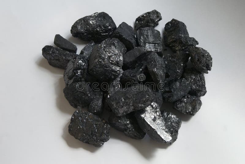 Coal Anthracite Enriched with Large Grades in Bulk. Stock Image - Image ...