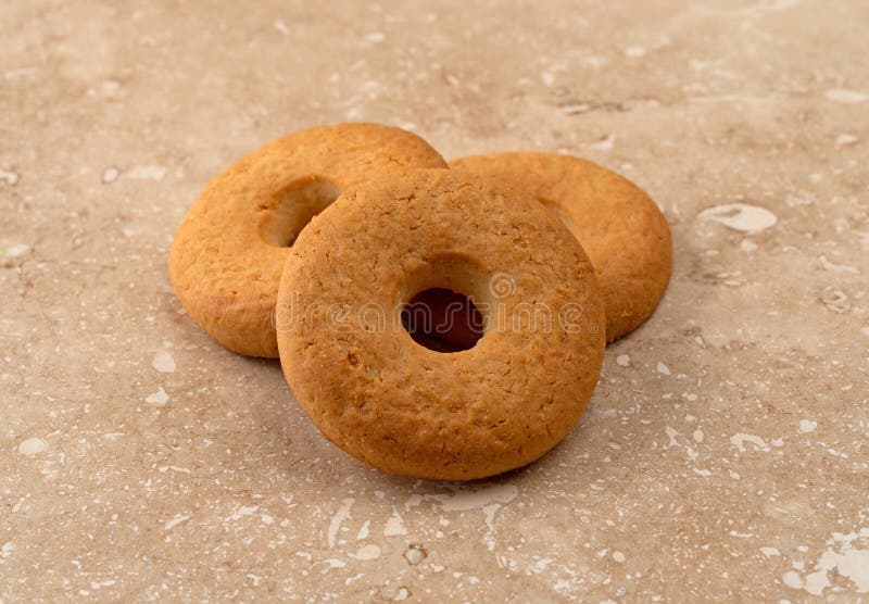 Hard Coconut Cookies on a Marble Counter Top Stock Photo - Image of ...