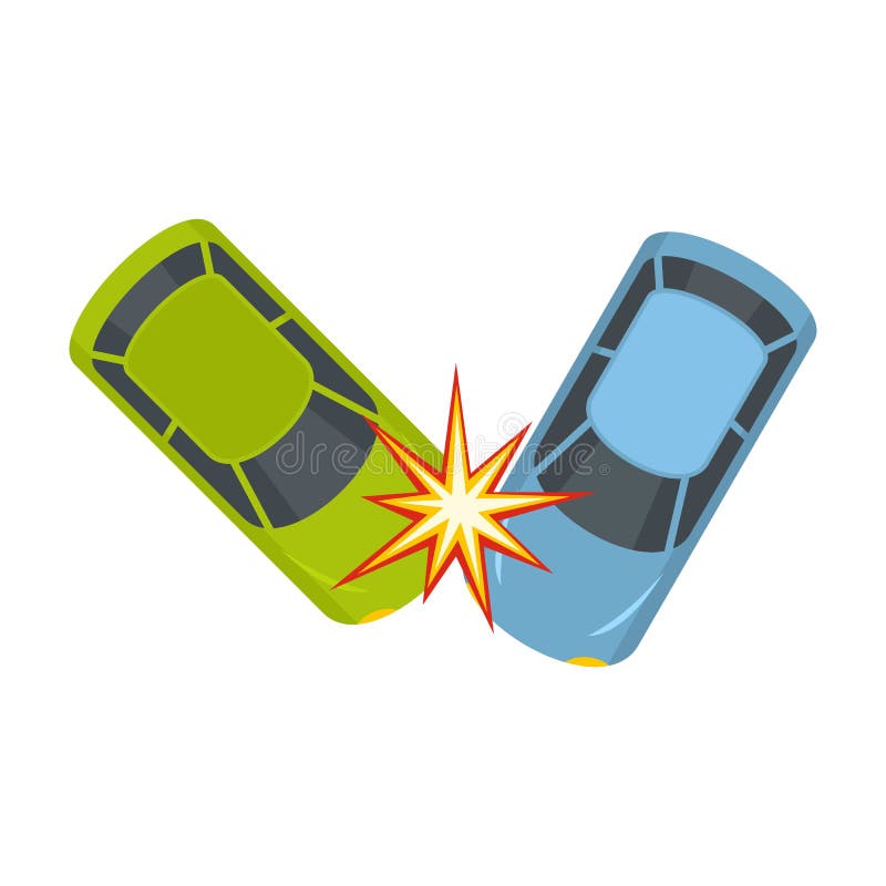 Hard collision icon blue stock illustration. Illustration of icon ...