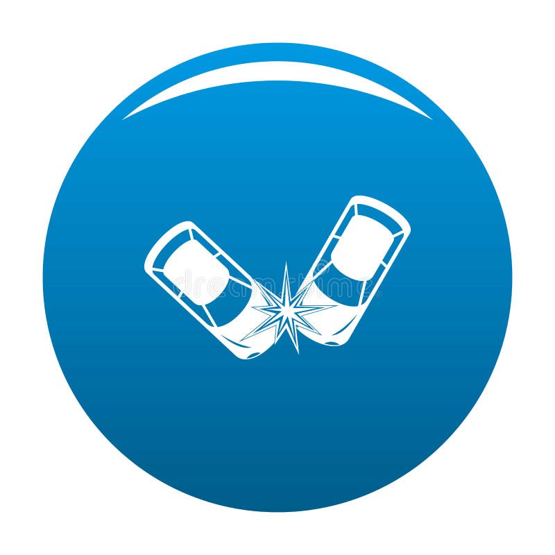 Hard Collision Icon Vector Green Stock Vector - Illustration of broken ...