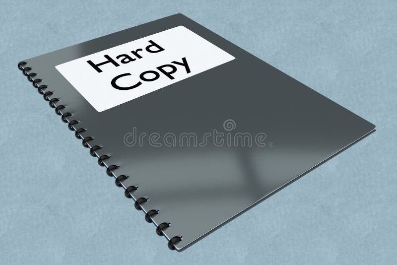Hard Copy concept stock illustration. Illustration of computer - 134818635