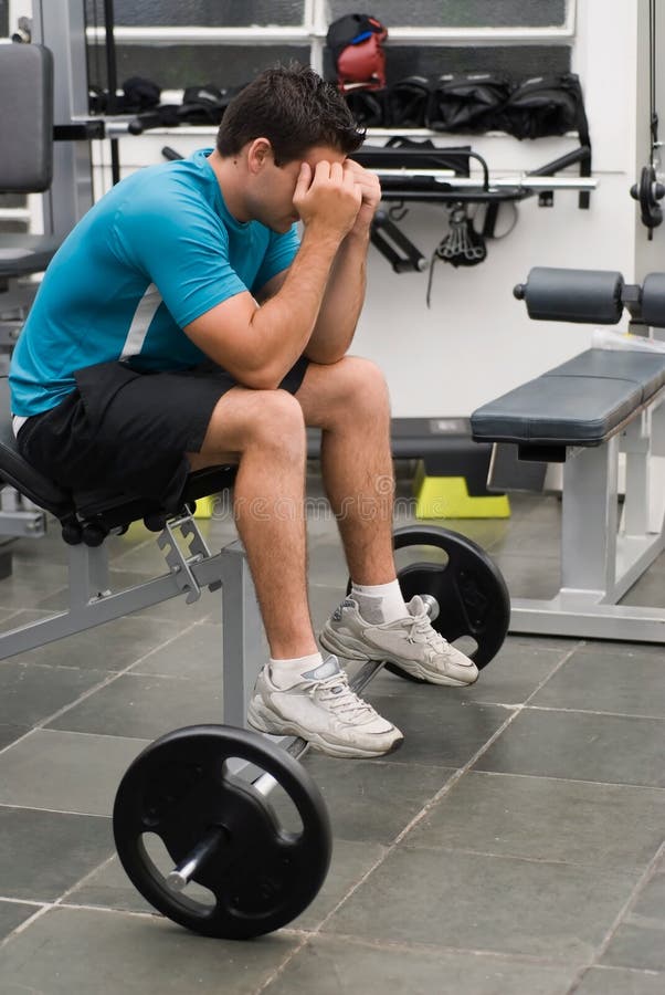Hard Day at the Gym stock image. Image of hispanic, gentleman - 5107225
