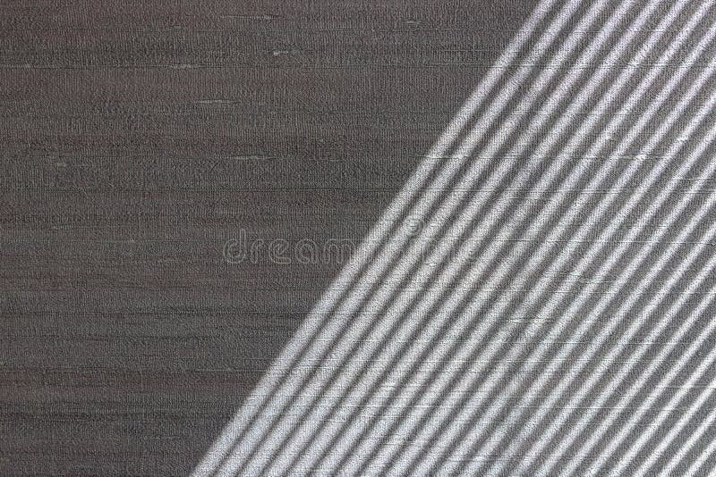 Hard Diagonal Shadows on Grey Textured Wall from a Window Roller ...